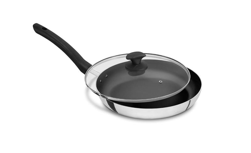 Frigideira Antiaderente 32 cm Com Tampa Profissional ABC - Frigideira ...