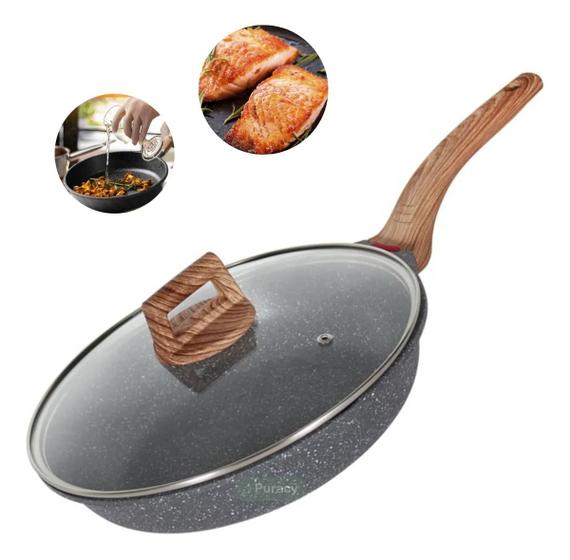 Frigideira Antiaderente De Cerâmica Grande com Tampa Premium Original ...