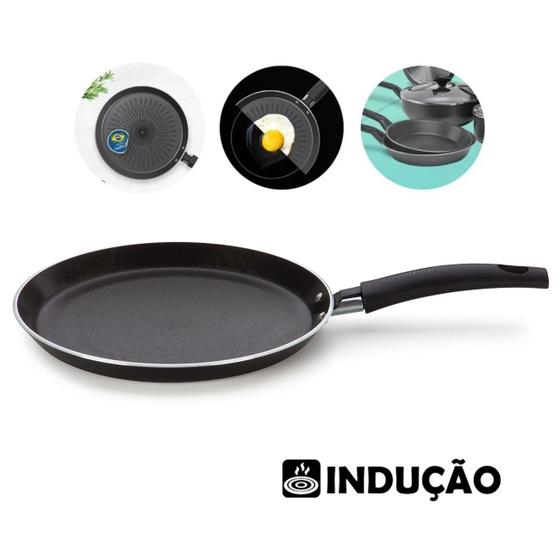 Frigideira Crepeira Panquequeira Ø22cm Fogão Indução Alumínio ...