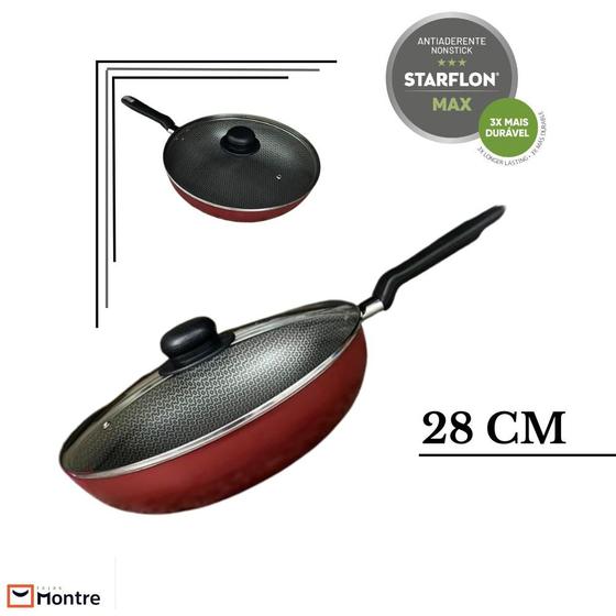 Frigideira Funda Antiaderente 28 Cm Com Tampa - Tramontina - Frigideira ...