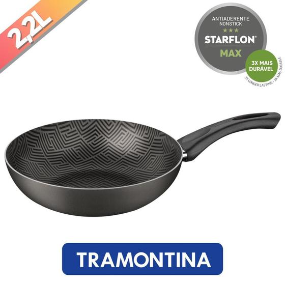 Frigideira Funda Tramontina Aço Inox Antiaderente Max 2,2 L ...