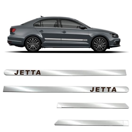 Friso Lateral Largo Jetta 2011 a 2020 Kit Cromado Personalizado 4 ...
