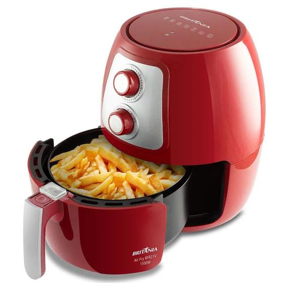 Fritadeira Air Fray Britania 4 Litros Vermelha 127V - Fritadeira ...