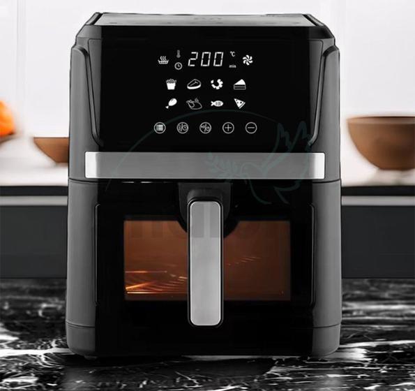 Fritadeira Elétrica Air Fryer Digital Touch 8 Litros 110V/220V 1600W ...