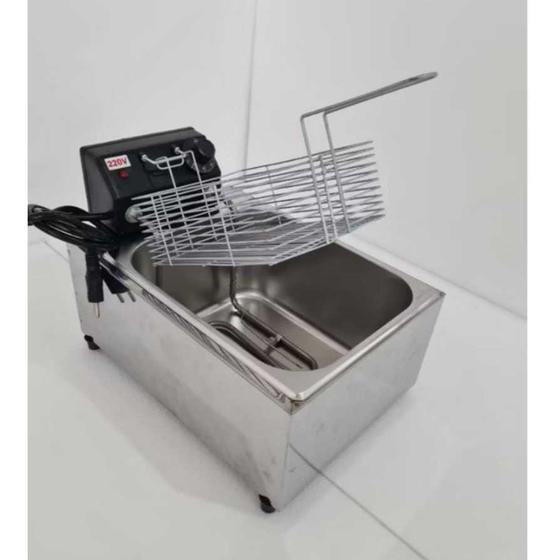 Fritadeira Elétrica Industrial Inox 7 Litros - Alta potência 3000w para ...