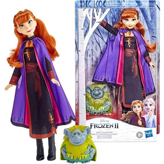 Frozen Boneca Articulada Anna com Boneco Vovô Pabbie - Disney Hasbro ...