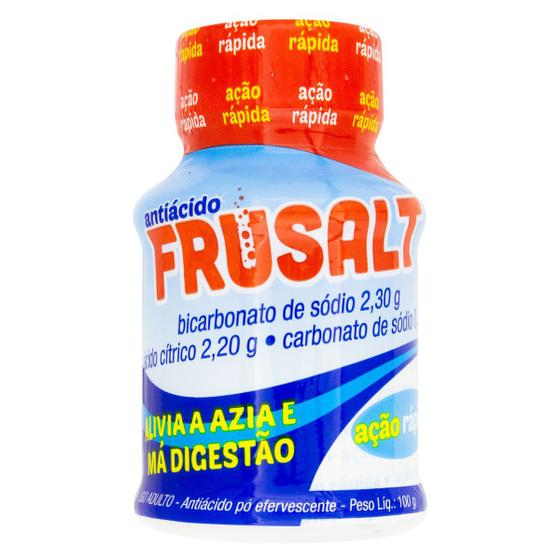 Frusalt 460mg/g + 100mg/g + 440mg/g, frasco com 100g de pó efervescente ...