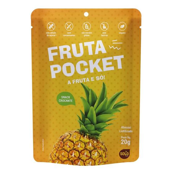 Fruta Pocket Abacaxi Liofilizado 20G Solo Snacks - Comida Liofilizada ...