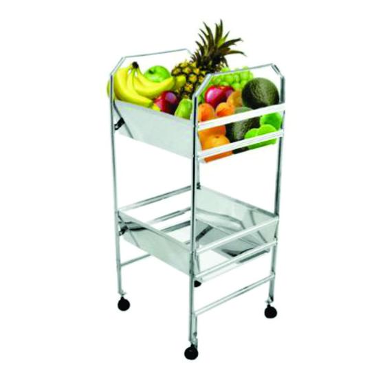 Fruteira Inox com 2 andar - Dinox - Fruteiras - Magazine Luiza