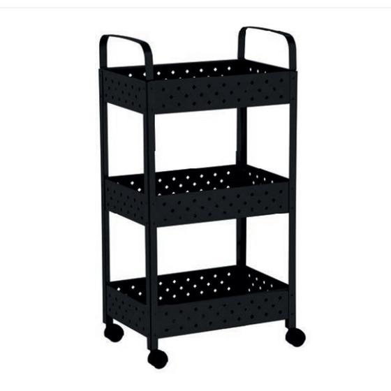 Fruteira Organizador Multiuso 3 Andares Preto Mak-Inox - Fruteiras ...