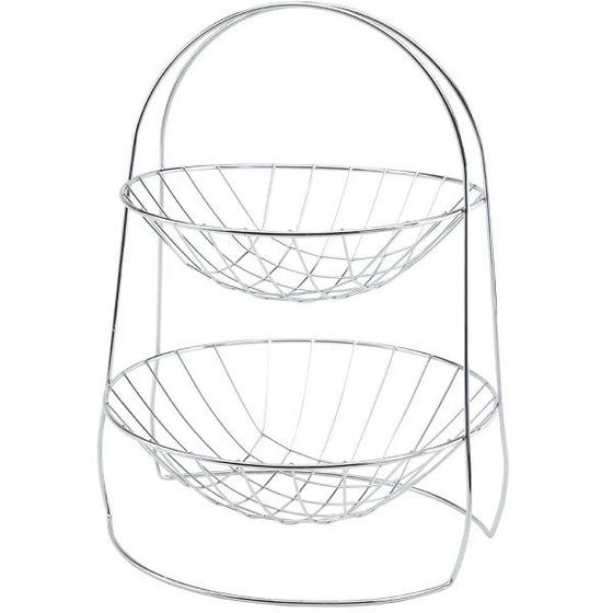 Fruteira Redonda 2 Andares AÇO INOX Future 992 - Fruteira de Mesa ...