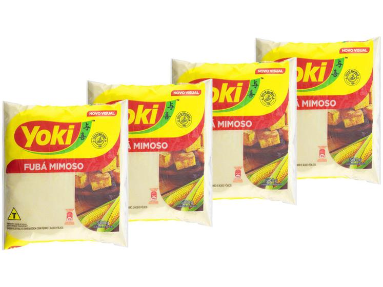 Fubá Mimoso Yoki 500g 4 Unidades - Fubá - Magazine Luiza