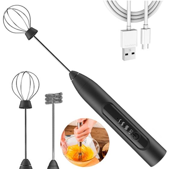 Fue Fouet Mini MIxer Misturador de Bebidas Elétrico Recarregável Usb ...