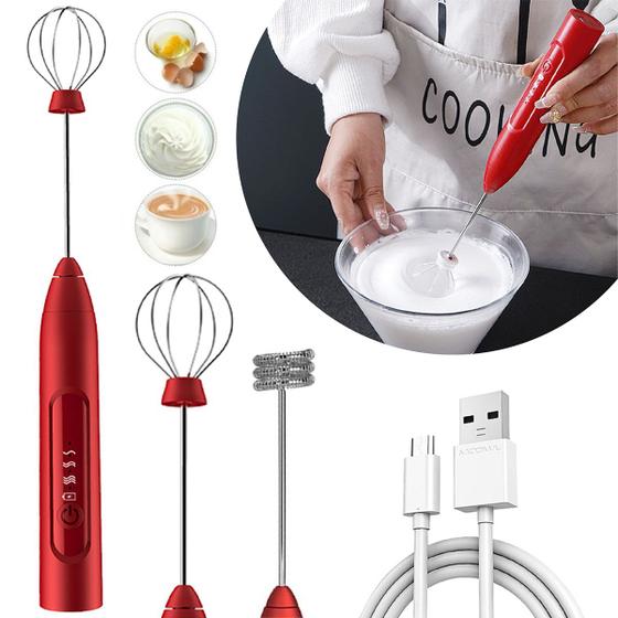 Fue Fouet Mini MIxer Misturador de Bebidas Elétrico Recarregável Usb ...