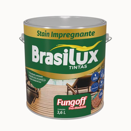 Fungoff Tinta Stain Impregnante Transparente Para Madeira contra Fungos ...