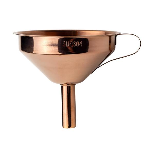 Funil de Inox com coador interno 10,7cm circunferência Rose - Cromus ...