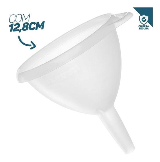 Funil De Plastico Universal 12,8cm Branco Sanremo - Funil - Magazine Luiza