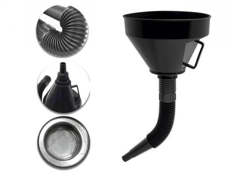 Funil plastico, diametro 145 mm, ponta flexivel e filtro - sparta ...