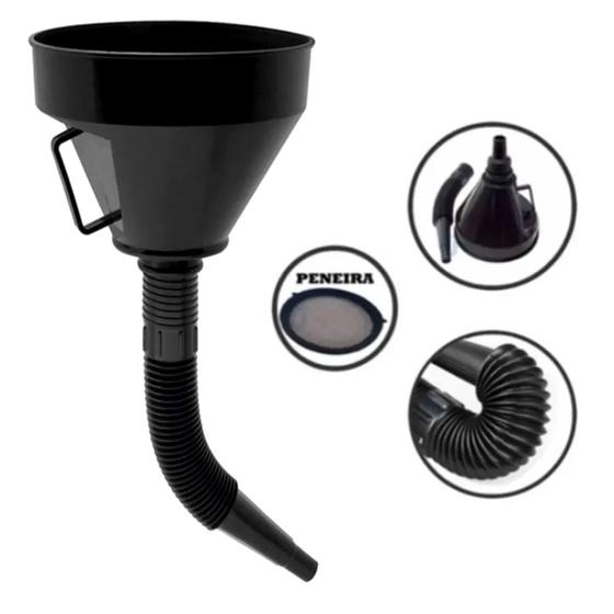 Funil Plastico Grande Multiuso Abastecimento Óleo Gasolina - BEST ...