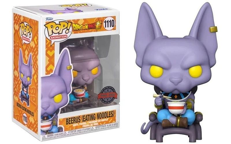 Funko Pop! Dragonball Z Beerus Eating Noodles 1110 Exclusivo - Funko ...