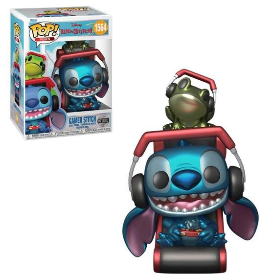 Funko Pop Gamer Stitch 1564 Metallic Lilo e Stitch Disney - Funko ...