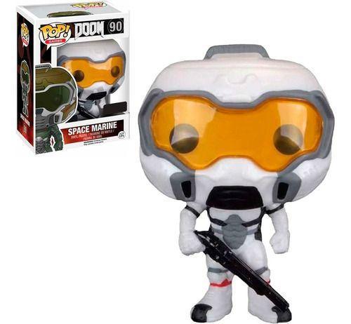 Funko Pop Games Doom Exclusive - Space Marine 90 Original - Funko ...