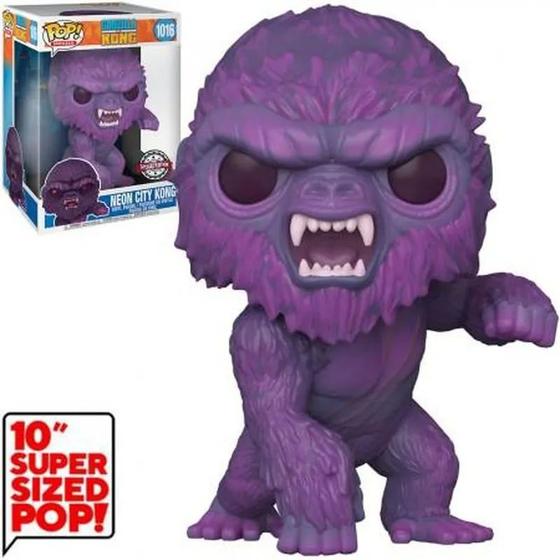 Funko Pop Godzilla Vs Kong Exclusive - Neon City Kong 1016 Super Sized ...