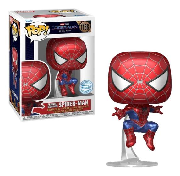 Funko Pop! Marvel Spider-Man 1158 Exclusivo Metalic - Funko - Magazine ...