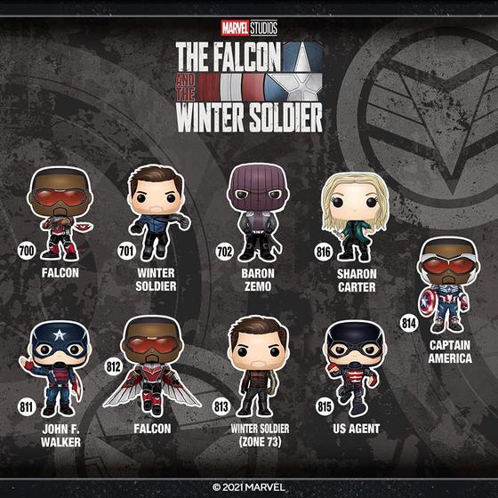 Funko pop marvel the falcon and the winter soldier exclusive - captain ...