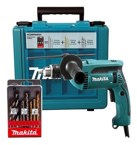 Furadeira Impacto 1/2" 760W HP1640KX1 Maleta + Jg Brocas - Makita - Outros Ferramentas e Jardim ...