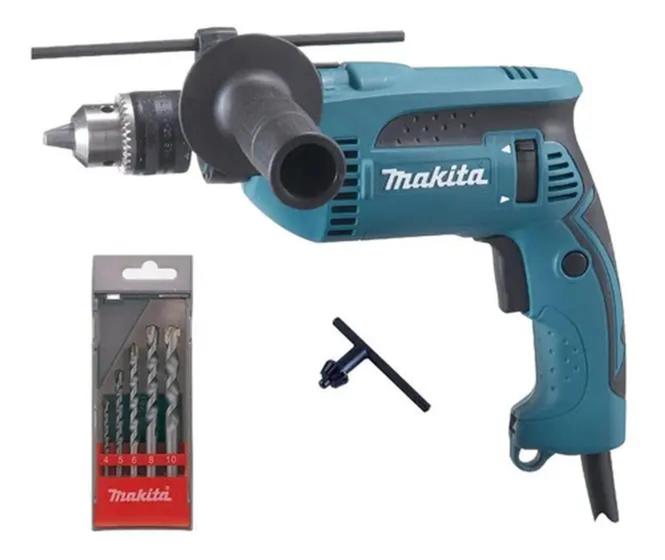 Furadeira Impacto Mandril 1/2”- 760W - MAKITA-HP1640-L-127V c/KIT 5 brocas - Outros Ferramentas ...