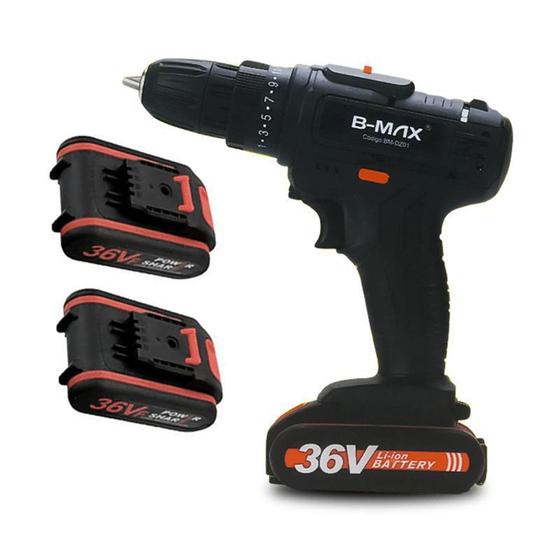 Furadeira Parafusadeira Sem Fio 36V 2 Baterias 340W 1550 Rpm - BM-DZ01 ...