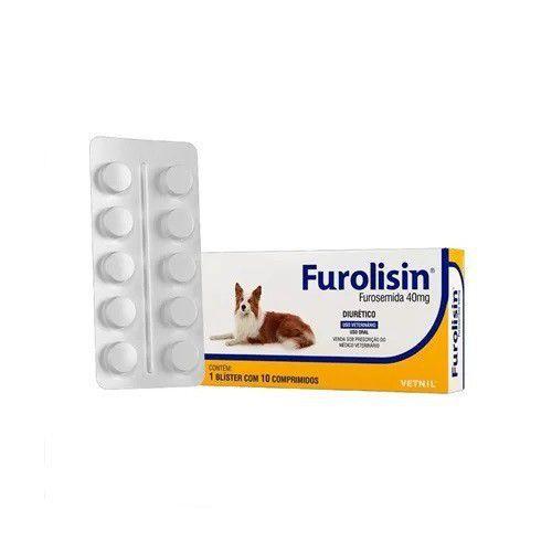 Furolisin 40mg para Cães e Gatos com 10 Comprimidos - VETNIL - Farmácia ...