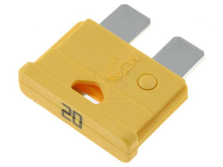 Fusível Unival 20A Amarelo pacote com 10 unidades - TMA - Fusíveis ...