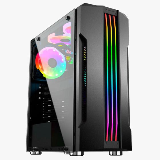 Gabinete atx hoopson gamer cpu-016g-pt preto sem fonte - Gabinete Gamer ...