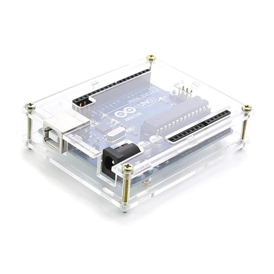 Gabinete Box Caixa Case Em Acrílico Arduino Uno R3 - Tecnotronics - Balcão para Banheiro ...