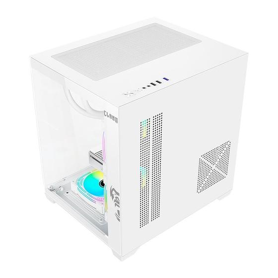 Gabinete Branco Gamer MID TOWER para Placa Mãe Micro ATX / ITX - CLANM ...