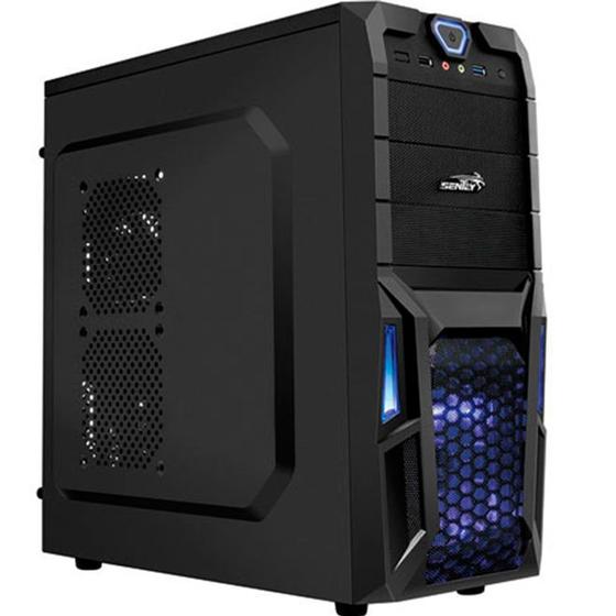 Gabinete Desktop Gamer Stealth Stylish Preto Gs-6008 Sentey - Gabinete ...