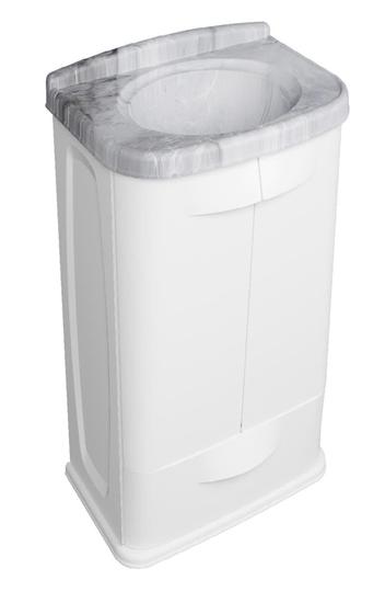 Gabinete GabFit Com Lavatório Para Banheiro Mármore - Astra - Balcão ...