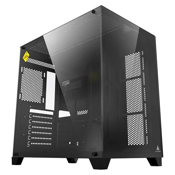 Gabinete Gamer Acegeek Mercury R425, Mid-Tower, Lateral de Vidro, Preto ...