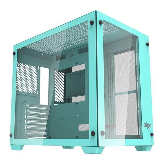 Gabinete Gamer Aigo Darkflash C285, Mid-Tower, Lateral de Vidro, Verde ...