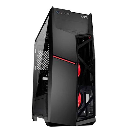 Gabinete gamer azza golem 221 s/ fonte 2x fans led frontal - Gabinete ...