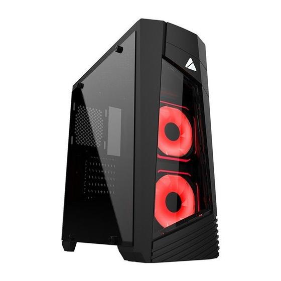 Gabinete Gamer Blaze 231G RGB Fan Vidro Temperado Azza BLAZE-231G ...