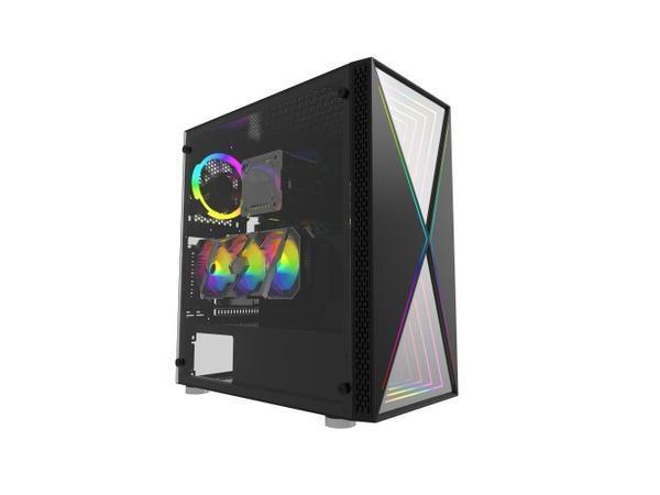 Gabinete gamer bluecase pulse advanced, com painel frontal com leds e ...