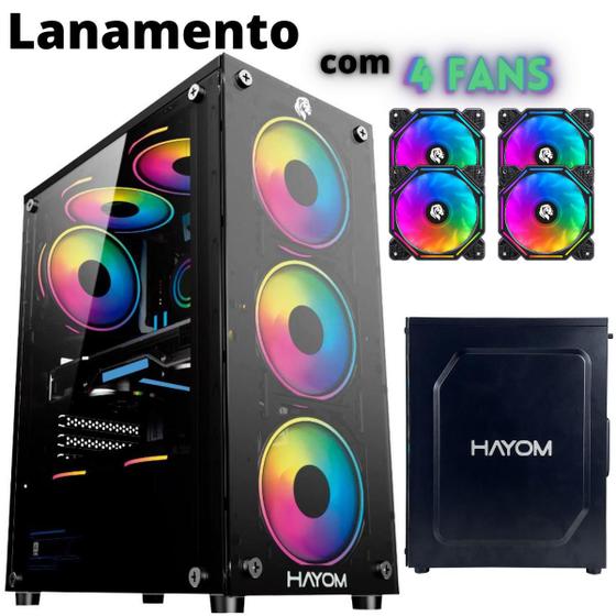 Gabinete Gamer Fonte Embaixo Mid Tower Placa X99/x79 Usb 3.0 Placa Mãe Atx - Hayom - Gabinete ...