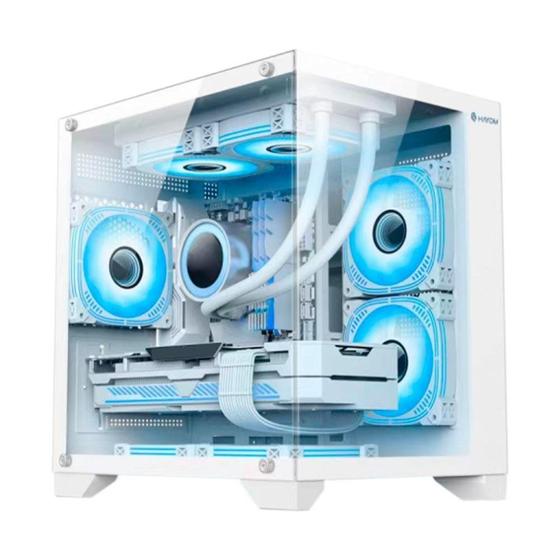 Gabinete Gamer Hayom GB1791, MicroATX, Lateral e frontal em Vidro ...