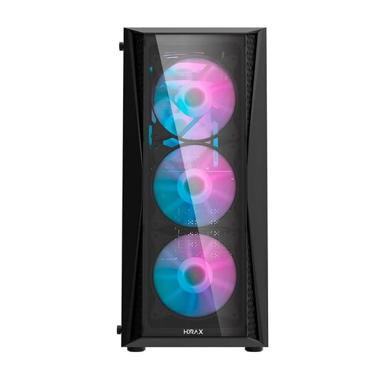 Gabinete Gamer Hyrax HGB600, Full Tower, E-ATX, Lateral de Vidro ...
