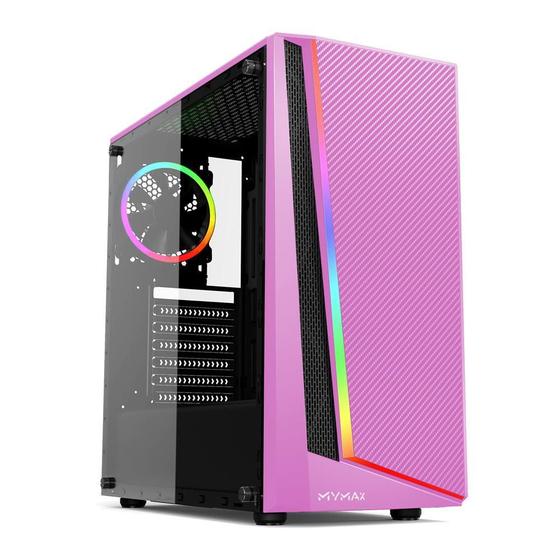 Gabinete Gamer Lion Usb 3.0 Rosa Com 1 Cooler Argb - Mymax - Peças para ...