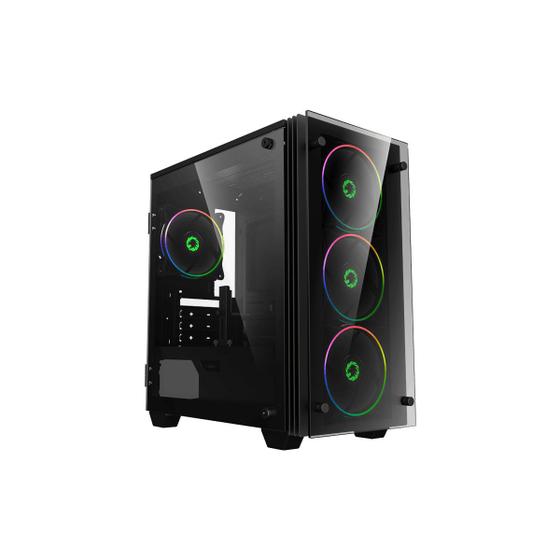 Gabinete Gamer Micro ATX Black ARGB Mini Stratos Gamemax - H609 ...