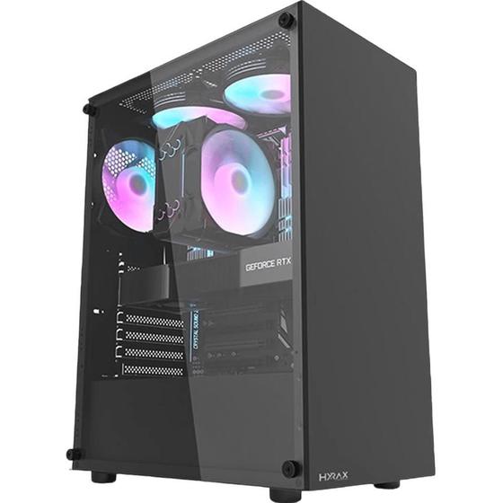 Gabinete Gamer Motospeed Hyrax Hgb200B Preto Mid Tower - Peças para ...